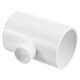 1 1/2" x 1/2" 3 Way Tee Pipe Fittings UPVC, Joint Coupling Pipe Adapter, White - Bed Bath ...